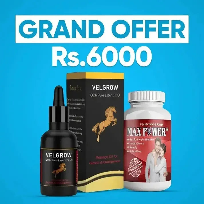 Max Power + Velgrow Oil Combo Offer Only Rs. 6000 – Dr. Amjad